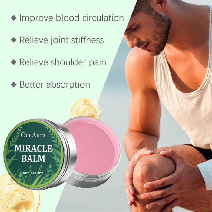 Oceaura Miracle Balm Herbal Joint Care Cream with Glycerin & Peppermint ...